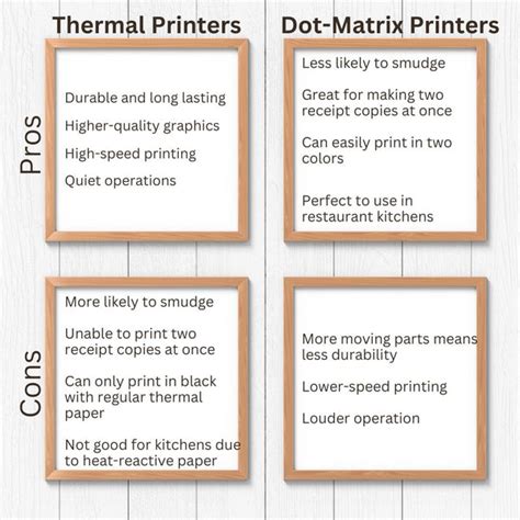 What Is The Difference Between A Thermal And Dot Matrix Printer