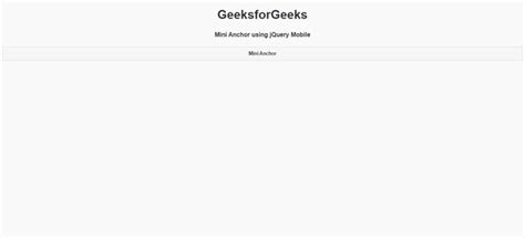How To Create A Mini Button Using Jquery Mobile Geeksforgeeks