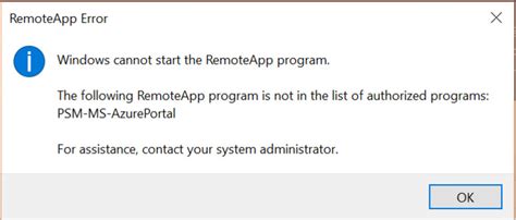 windows cannot start the remoteapp program should i reinstall remote