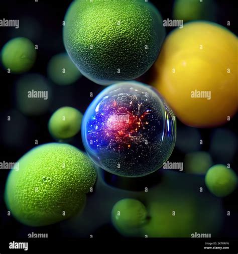 Subatomic Particles And Atoms Conceptual Illustration Stock Photo Alamy