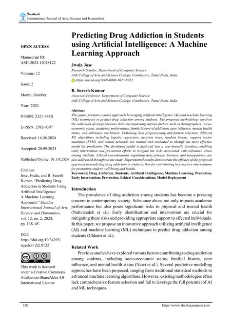 PDF Predicting Drug Addiction In Babes Using Artificial Intelligence A Machine Learning