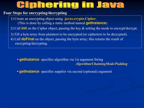 Ppt Java Ciphers Powerpoint Presentation Free Download Id5117878