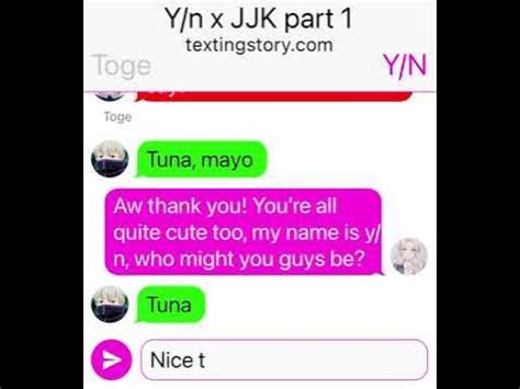 Yn X Jjk Text Story Part 1 Youtube
