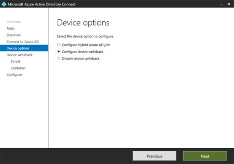 Azure Ad Connect Enabling Device Writeback Microsoft Entra