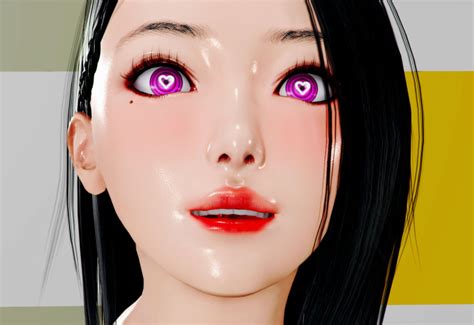 Rule 34 1girls 3d Artist Request Black Hair Heart Shaped Pupils