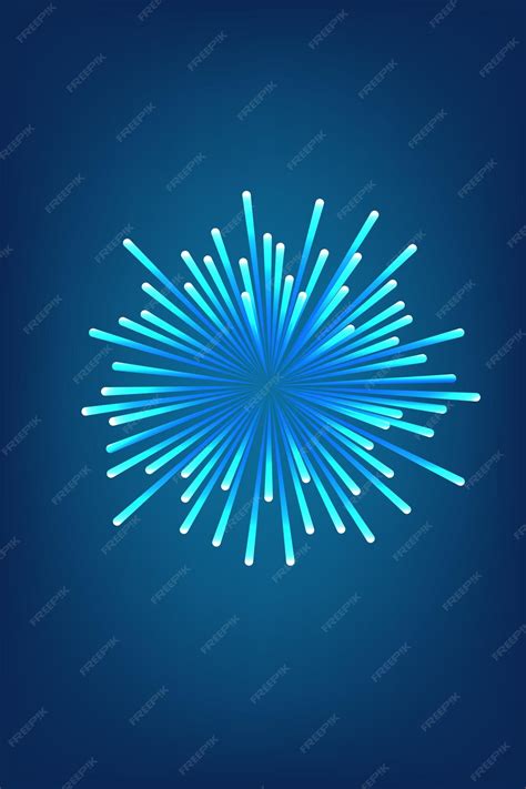 Premium Vector Abstract Laser Firework Explosion Design Concept