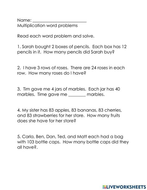 703008 Multiplication Word Problems Laenrolle