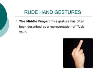 Culture Gestures PPT
