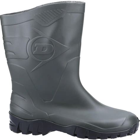 Mens Wide Fit Dunlop Dee Calf Length Wellington Boots Dunlop Wide