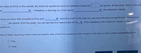 Solved 7 Short Run Supply And Long Run Equilibrium Consider