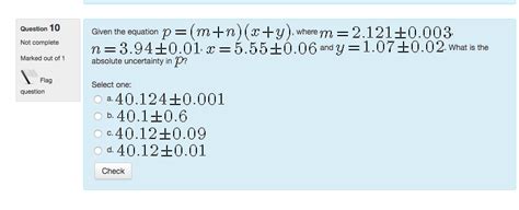 Solved Given The Equation P M N X Y Where M Chegg Com