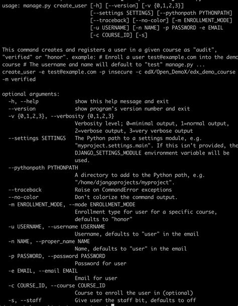 create user subcommand in manage py lms help script is gone in