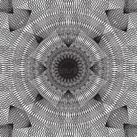 Seamless Abstract Black And White Texture With Intricate Lines Stock Vector Illustration Of