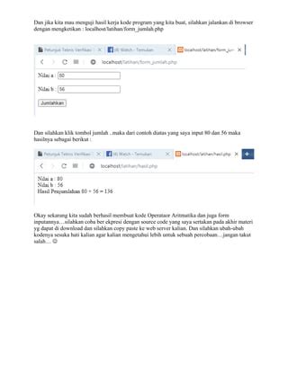 Pemograman PHP Dasar PDF