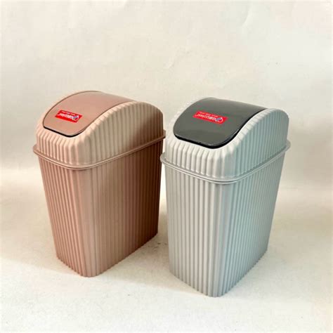 Jual Gbu Dustbin Tempat Sampah Plastik Mini Tutup Molly Shopee Indonesia