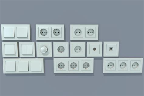 Electrical Switches And Outlets 3d Interior Unity Asset Store