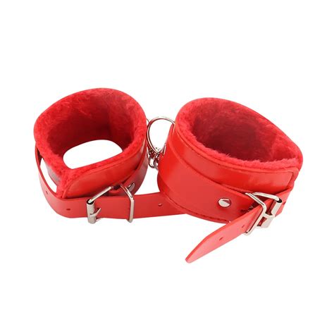 EXVOID Plush Hand Cuffs Erotic SM Restraints Ankle Cuff Slave Handcuffs BDSM Bondage Eye Patch