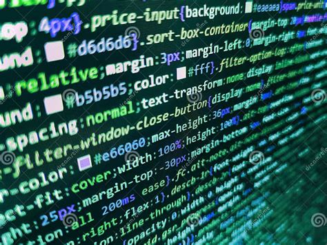 Programming Code Abstract Screen Of Software Developer Binary Computer