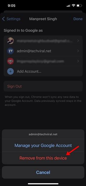 How To Remove A Google Account From Chrome Desktop Mobile