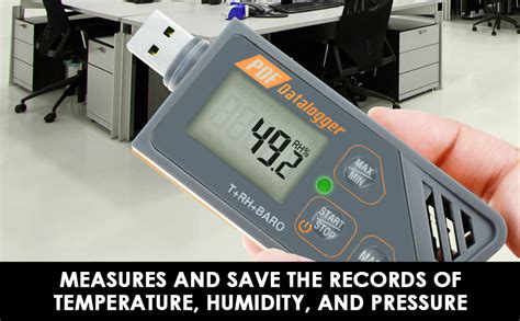 Usb Temperature Data Logger Recorder For Temperature Humidity And Atmospheric Pressure Ip65