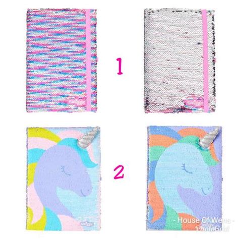 Jual Smiggle A5 Riversey Sequin Notebook Buku Diary Notebook Smiggle Unicorn Jakarta Barat