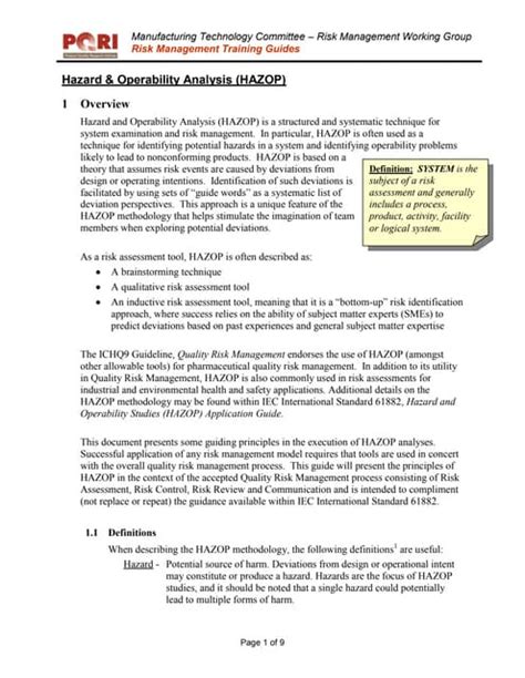 horc hierarchy of risk controls and hoca hierarchy of corrective actions pdf