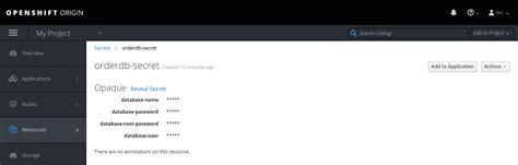 Openshift Origin Creating An Opaque Secret By Randima Somathilaka