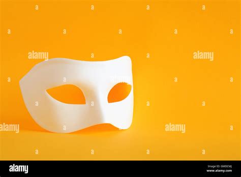 Mask On Yellow Stock Photo - Alamy