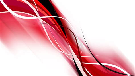 Waves Of Red White Black Lines White Background Hd Red And Black