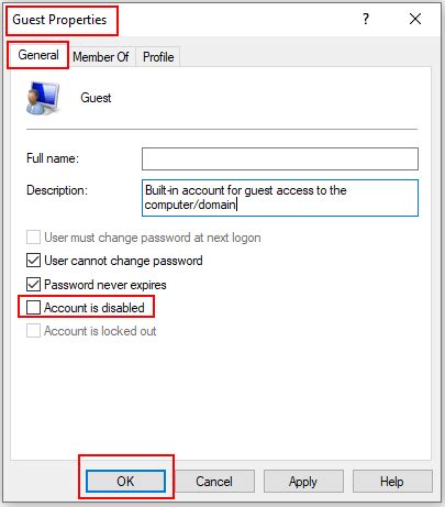 How To Disable Guest Account In Windows 10 My Microsoft Office Tips