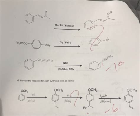Solved 5 Provide Either Reactants Or Reaction Conditions Or Chegg Com