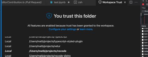 Workspace Trust Header Shadow Doesn T Show Up If You Tab Through File Issue