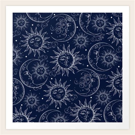 Moon And Stars Art