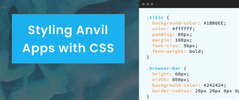 How To Style Anvil Apps With CSS DEV Community