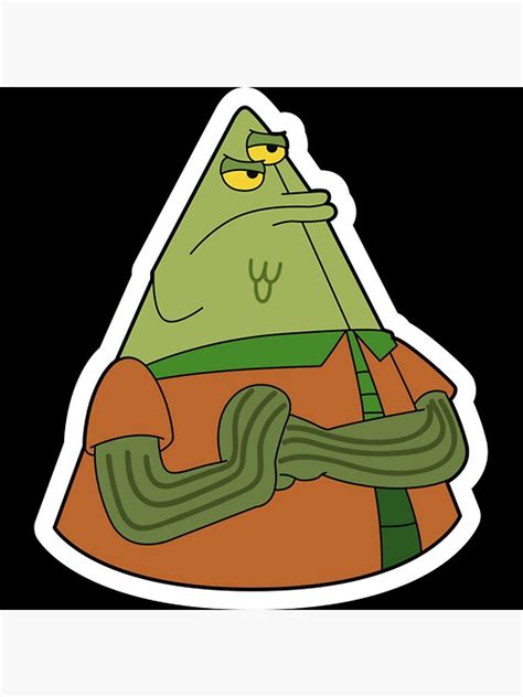 Spongebob Flats The Flounder Poster For Sale By Stokesk Redbubble