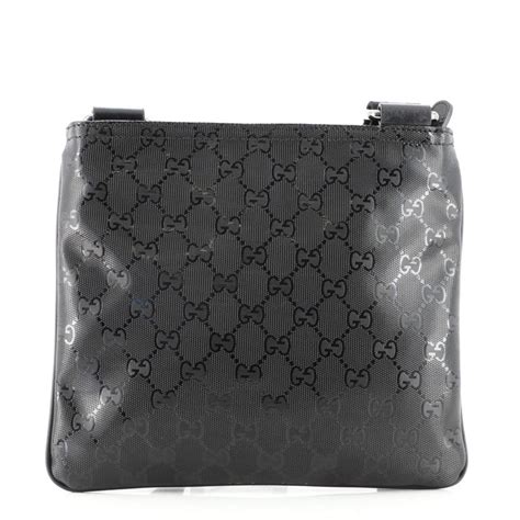 Gucci Zip Top Messenger Bag Gg Imprime Small At 1stdibs