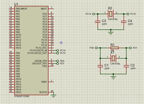 Proteus仿真stm32的实战步骤proteus Stm32 外部晶振 Csdn博客