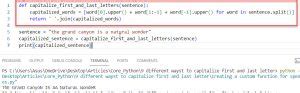 How To Capitalize First And Last Letters Of Each Word In A String In
