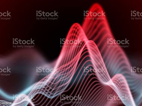 3d 사운드 파도입니다 큰 데이터 추상 시각화 음파에 대한 스톡 벡터 아트 및 기타 이미지 음파 3차원 형태 개념