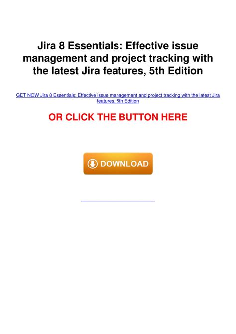 Ppt [download]⚡️pdf ️ Jira 8 Essentials Effective Issue Management And Project Trac