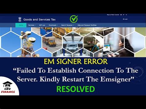 Failed To Establish Connection To The GST Server Pice