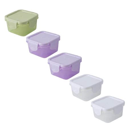 Containers With Lids Small Food Storage Containers With Clamping Colorful Meal Prep Container