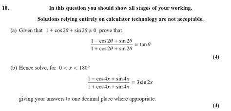 a level edexcel maths pure integration 10 in this question you should