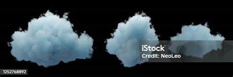 3d 렌더링 추상 구름의 임의의 모양 세트입니다 검은 배경에 고립 된 다양한 전망 클립 아트 컬렉션 0명에 대한 스톡 사진 및 기타 이미지 Istock