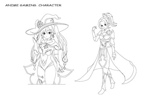 Draw Gaming Fighter Anime High Quality Character Illustrator By
