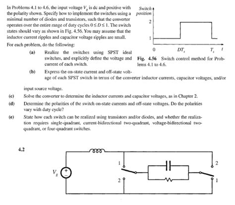 solved in problems 4 1 to 4 6 the input voltage vg is dc