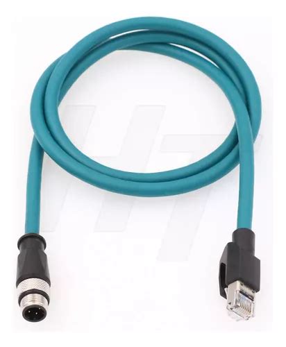 Cable Ethernet M12 Con Conector D Código Rj45 De 4 Pines Envío Gratis