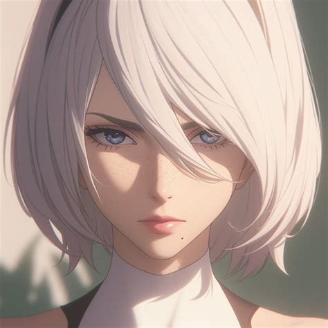 2b Eyes 3d Anime Character Nier Automata Hair Anime Girl Hd Wallpaper