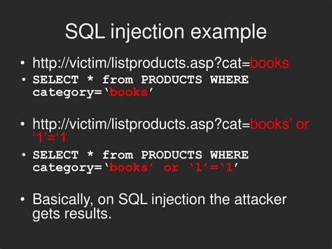 PPT Blind SQL Injection PowerPoint Presentation Free Download ID