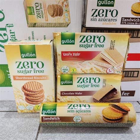 Jual Snack Biskuit Cokelat Waffer Jajan Enak Gullon Zero Sugar Free